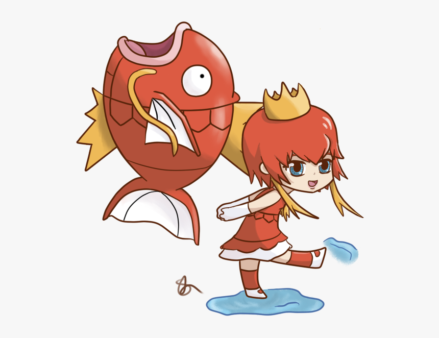 Magikarp And Trainer , - Pokemon With Trainers Fanart, HD Png Download ...