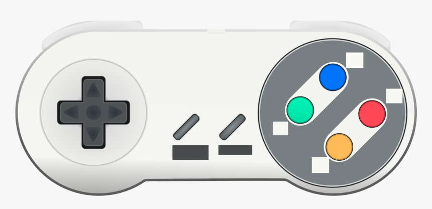 Transparent Game Controller Clipart - Super Nintendo Controller Art, HD ...