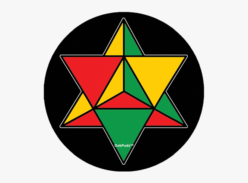 Star Tetrahedron Dab Pad - Triangle, HD Png Download , Transparent Png ...