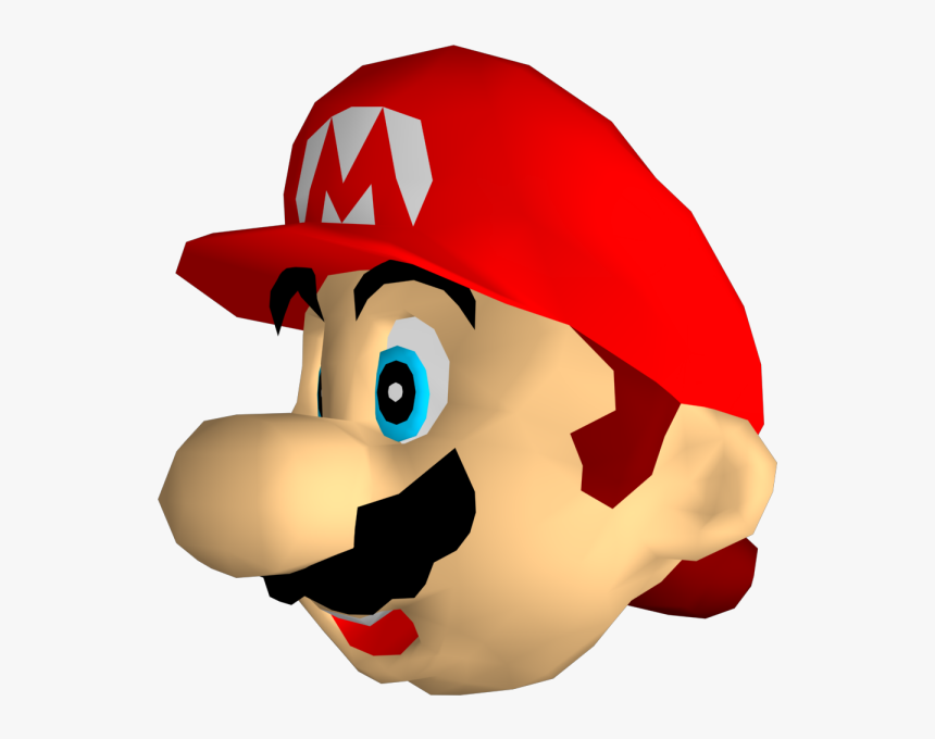 Mario Head Png - Mario 64 Head Png, Transparent Png , Transparent Png ...