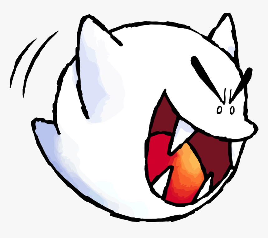 Transparent Boo Clipart - Super Mario World 2 Yoshi's Island Boo, HD ...