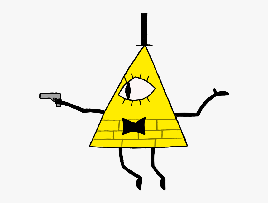 Bill Cipher With A Gun, HD Png Download , Transparent Png Image - PNGitem