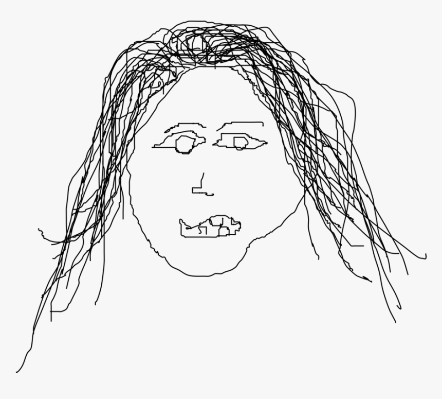 Badly Drawn Woman Face, HD Png Download , Transparent Png Image - PNGitem