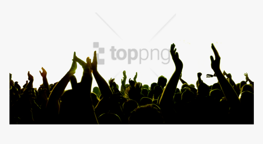 Transparent Rock Hand Png - Concert Crowd Png, Png Download ...