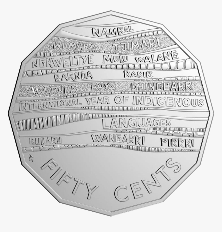 Silver Coin Png Image - 50 Cent Coin Australia 2019, Transparent Png ...