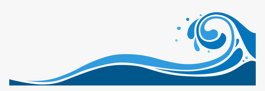 A Blue Wave - Graphic Design, HD Png Download , Transparent Png Image ...
