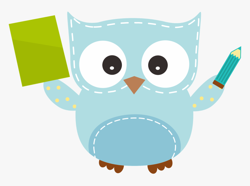 Owls Clipart Kid - Owl Writing Clip Art, HD Png Download , Transparent ...