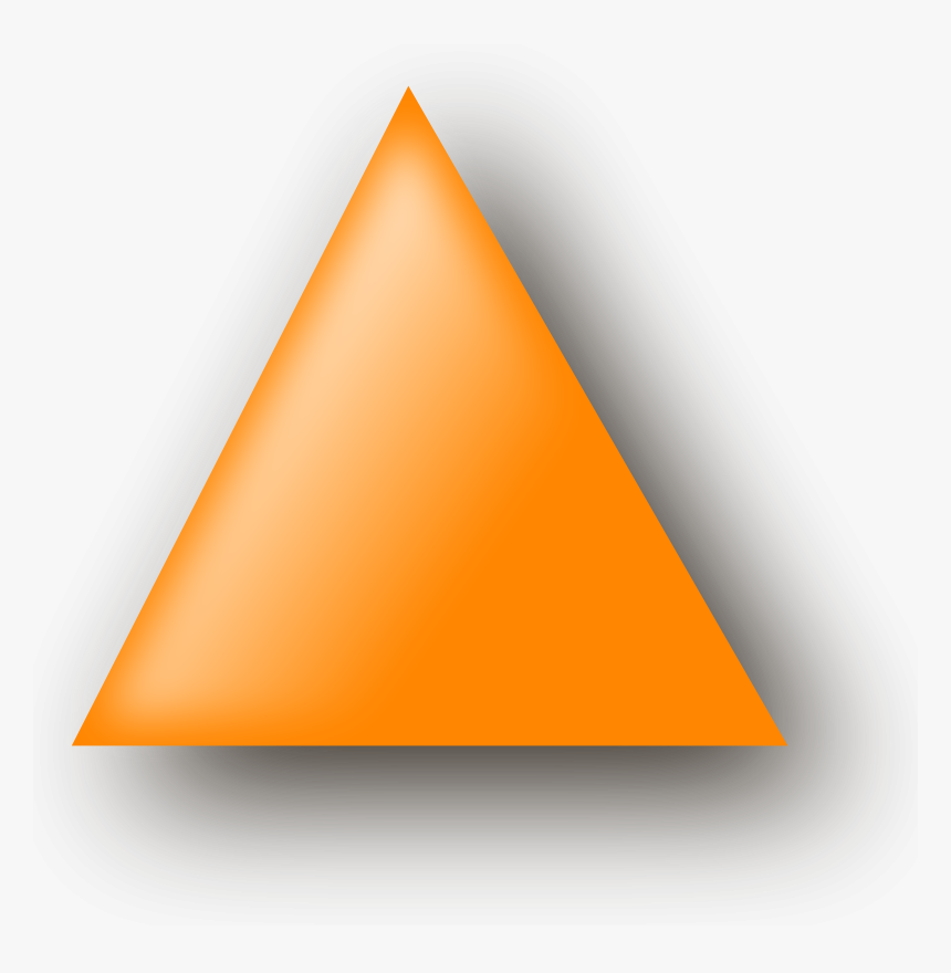 Transparent Gold Triangle Png - Figuras Geometricas De Color Naranja ...