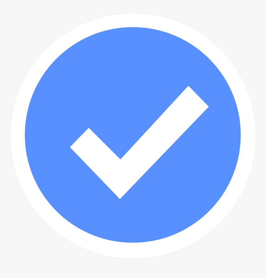 Blue Tick In Circle, HD Png Download , Transparent Png Image - PNGitem