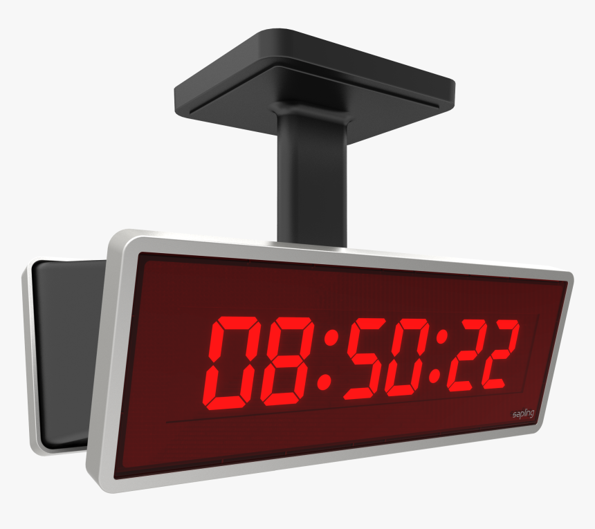 Transparent Digital Alarm Clock Png - Ceiling Mounted Digital Clock ...
