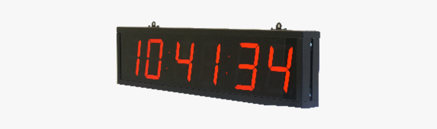 Ntp Digital Clock For Industries 6 Digit - Led Display, HD Png Download ...