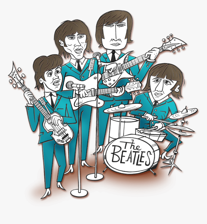 Beatles Cartoon - Cartoon, HD Png Download , Transparent Png Image ...