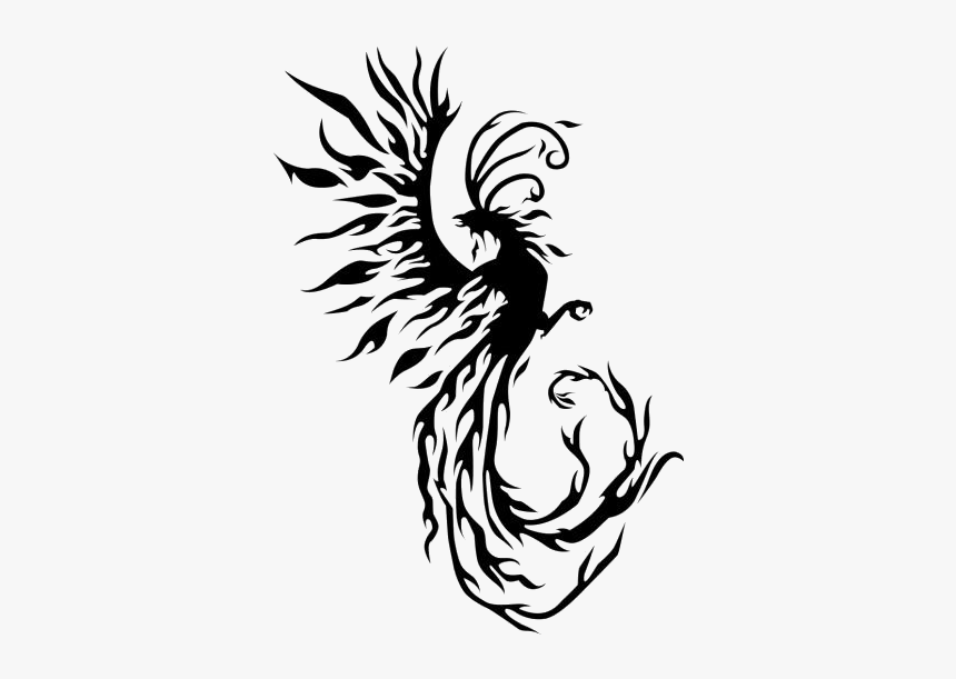 Colorful Phoenix Bird Png Clipart - Transparent Phoenix Tribal Tattoo ...