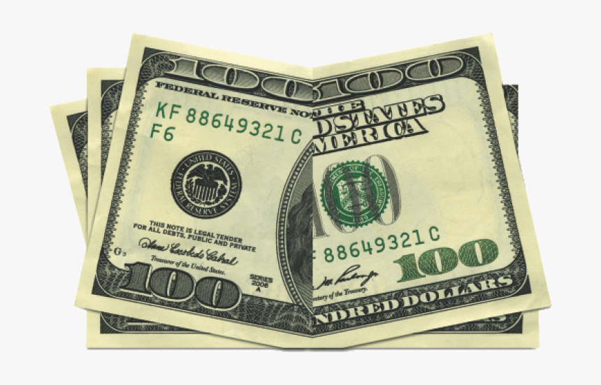 Transparent One Dollar Bill Png - 100 Dollar Bill, Png Download ...