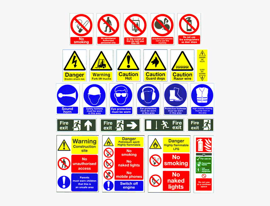 Construction Safety Signs Free Download