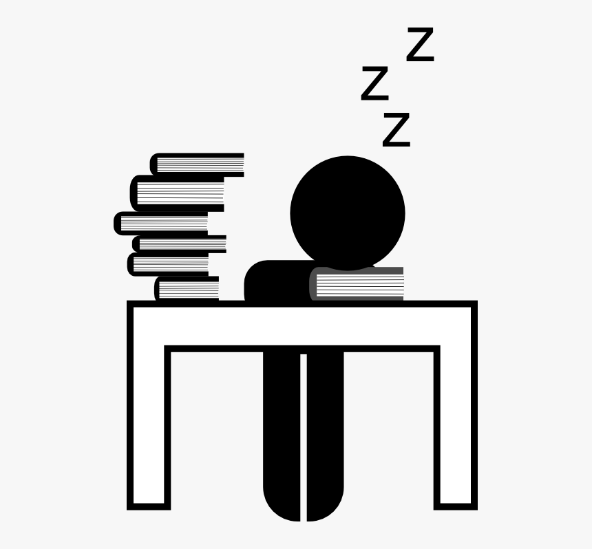 The Crash That Comes Along With All-night Study Sessions - Clip Art ...