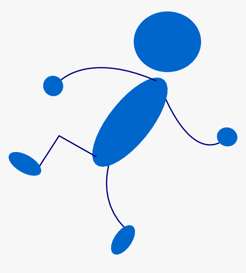 Stickman Stick Figure Man Blue Png Image - Stick Man, Transparent Png ...