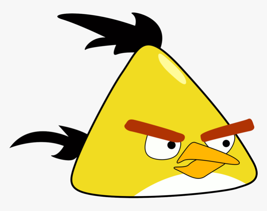 Yellow Angry Bird Flying