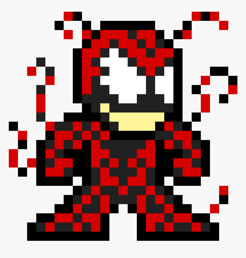 Pixel Art Marvel Carnage, HD Png Download , Transparent Png Image - PNGitem