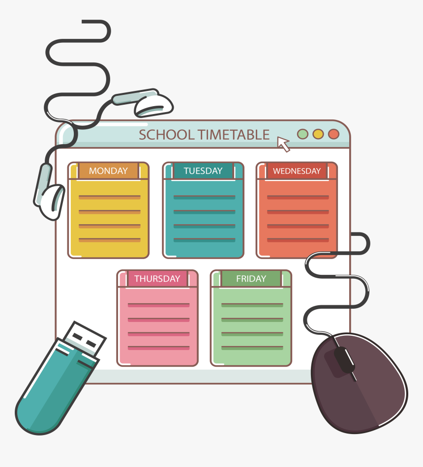 Class Timetable Clipart