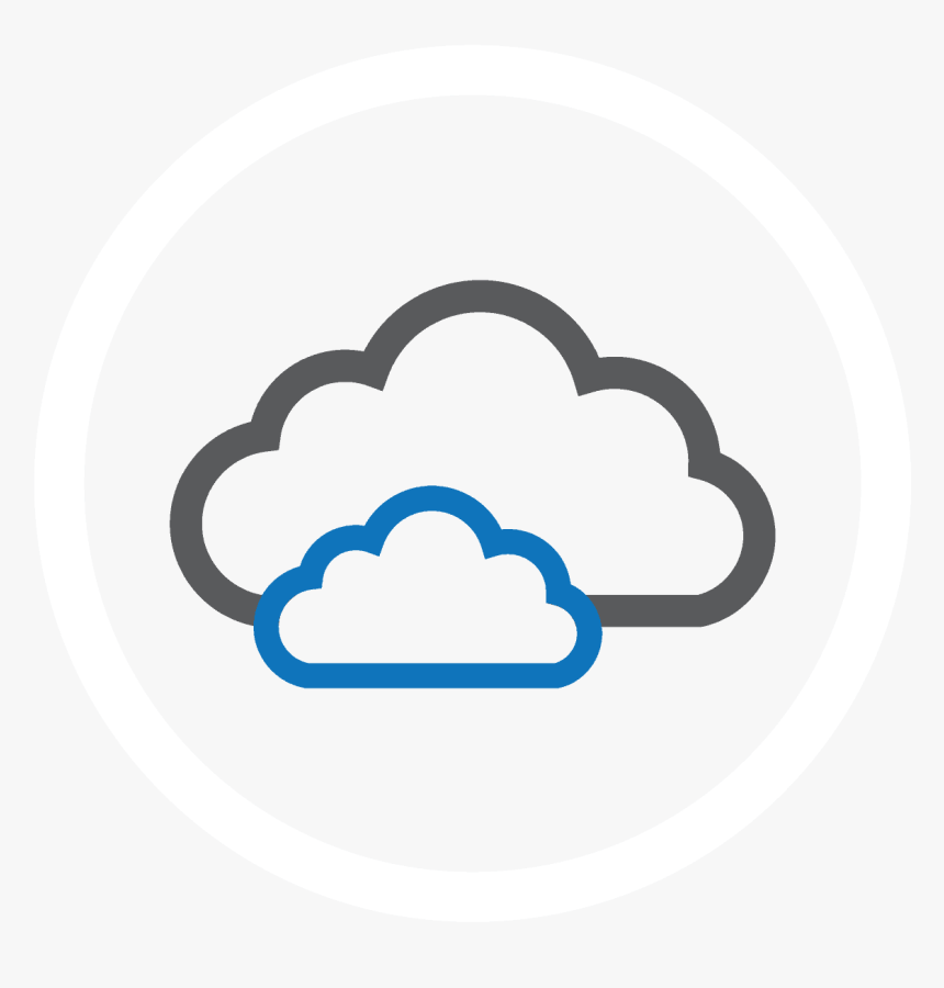 Halfaker Cloud Icon White - Circle, HD Png Download , Transparent Png ...