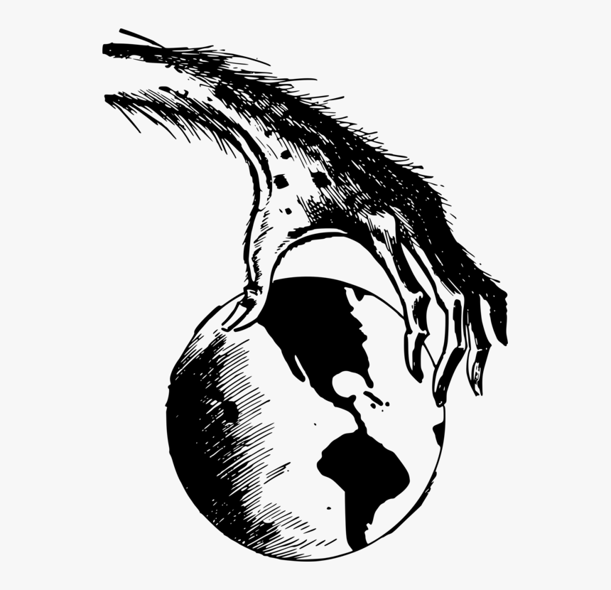 Visual Arts,head,art - Hand Grabbing Earth Drawing, HD Png Download ...