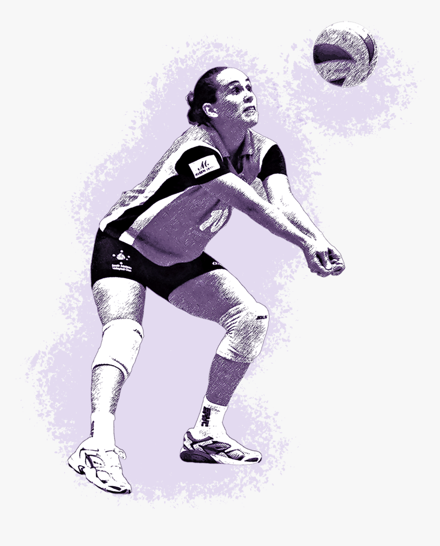 Volleyball Player - Volleyball Girl Vector, HD Png Download ...