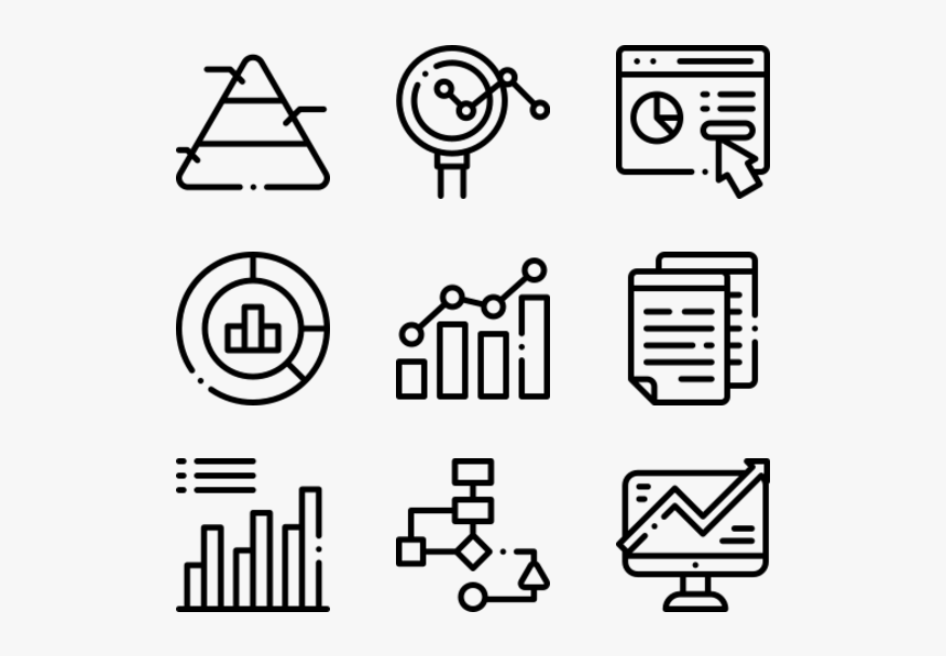 Analytics - Work Vector Icon, HD Png Download , Transparent Png Image ...