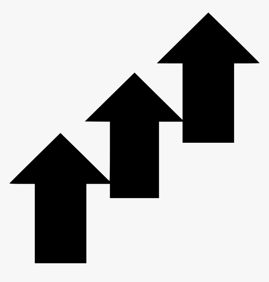 Transparent Increase Arrow Png - Increasing Arrow Black And White, Png ...