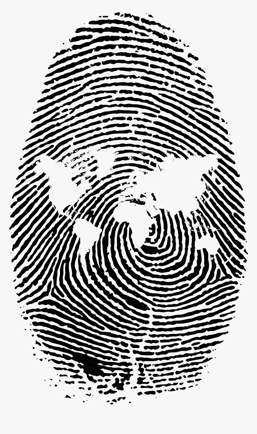 Fingerprint Clipart Small - Transparent Background Fingerprint Png, Png ...