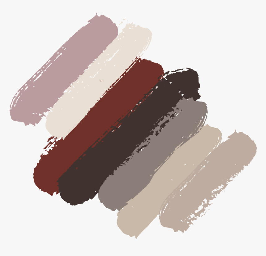 Seven Paint Swipes, Representing The Colors Of The - Brown Rustic Color ...