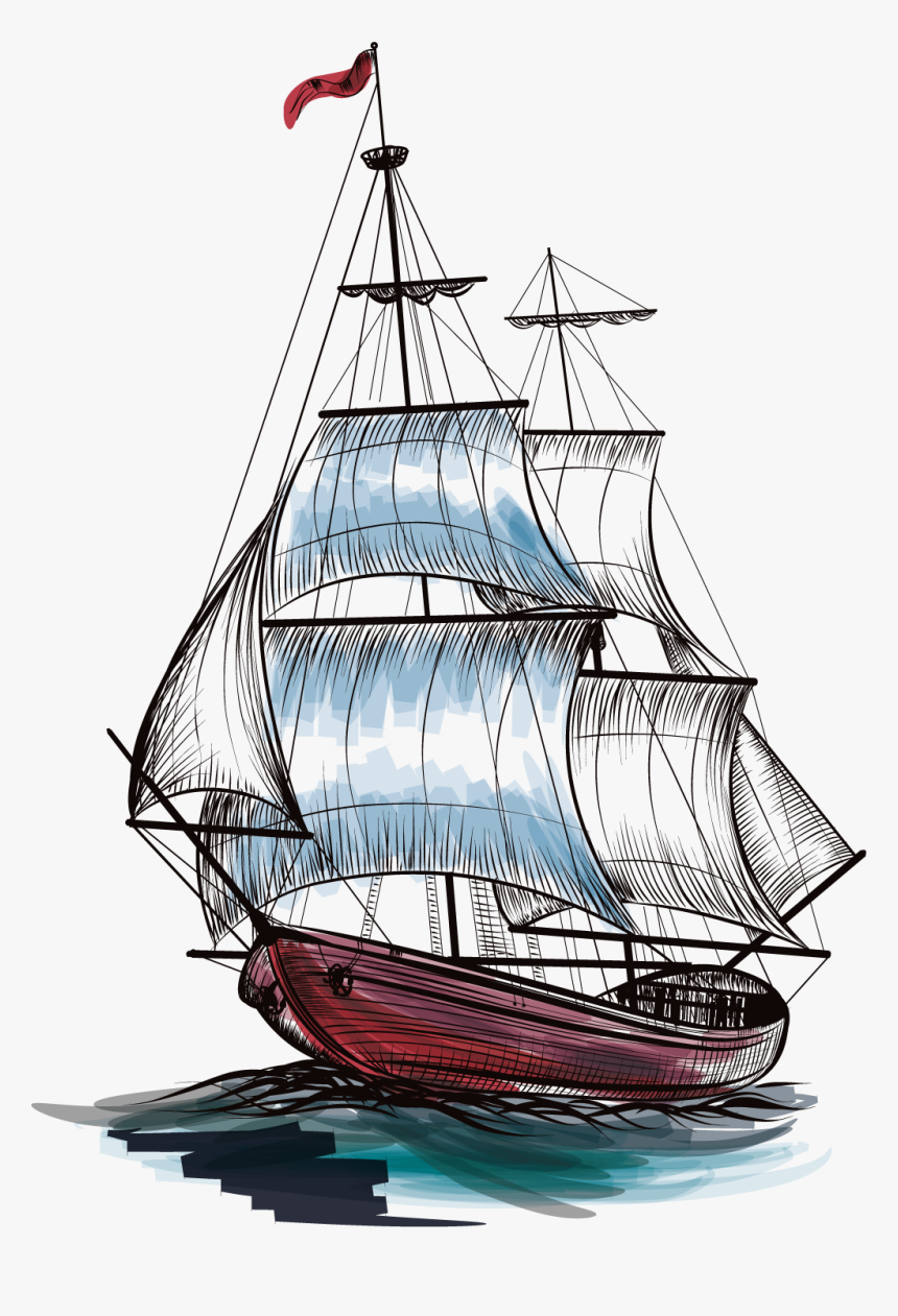 Sailing Ship Vector Png, Transparent Png , Transparent Png Image - PNGitem
