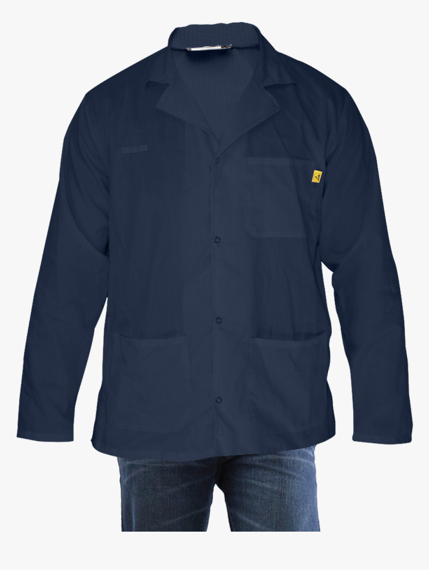 Get Lightweight Esd Lab Coats, Snap Cuff, Blue, Ea - Chubasquero Rasan ...