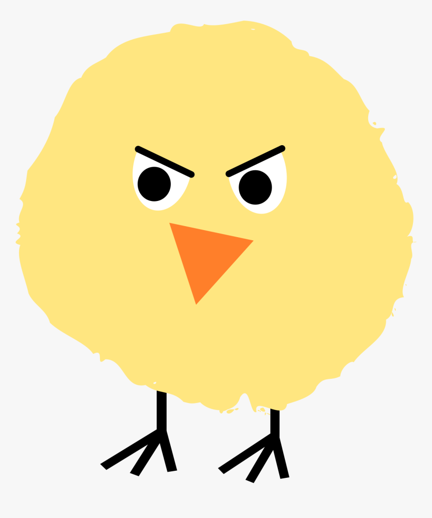Fluffy Chick 4 By @ejmillan, Angry Fluffy Chick, On - Cartoon, HD Png ...