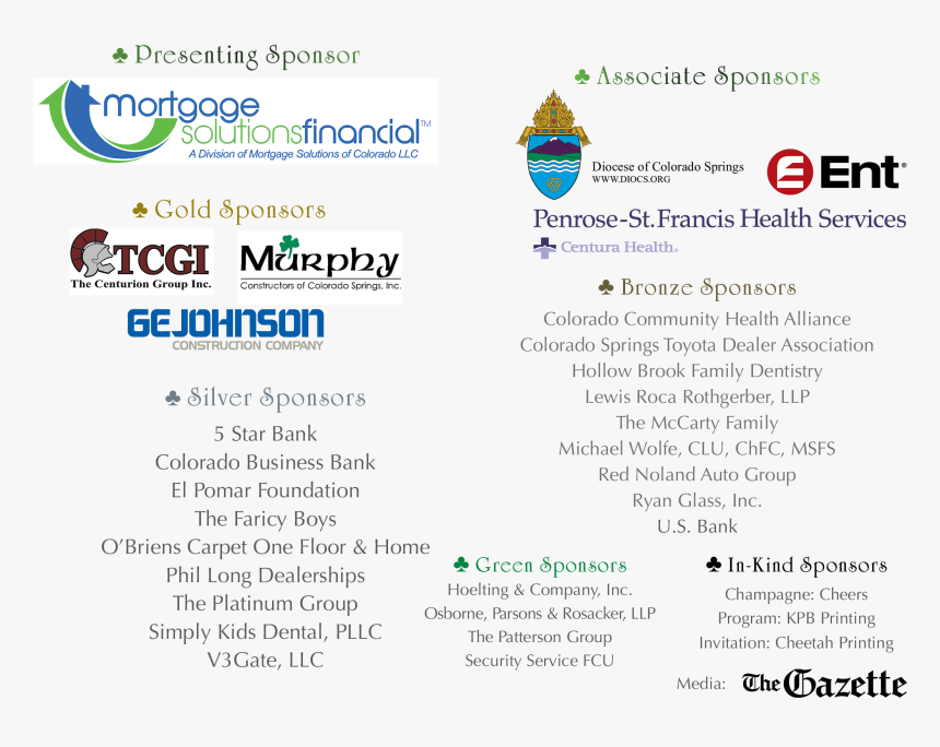 2018 Sponsor Line Up, HD Png Download , Transparent Png Image - PNGitem