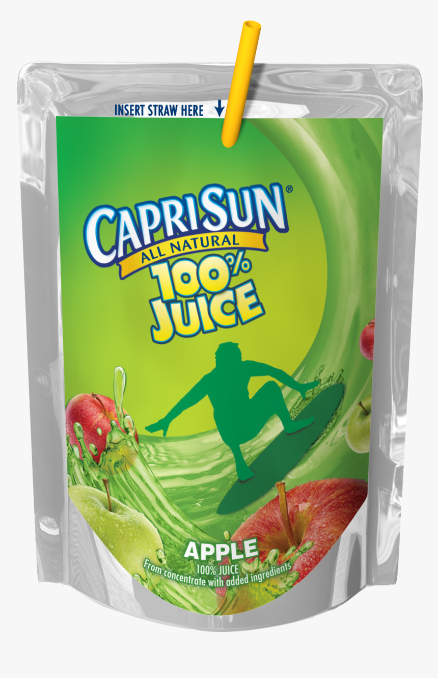 Capri Sun 100 Juice Apple - Apple Capri Sun, HD Png Download ...