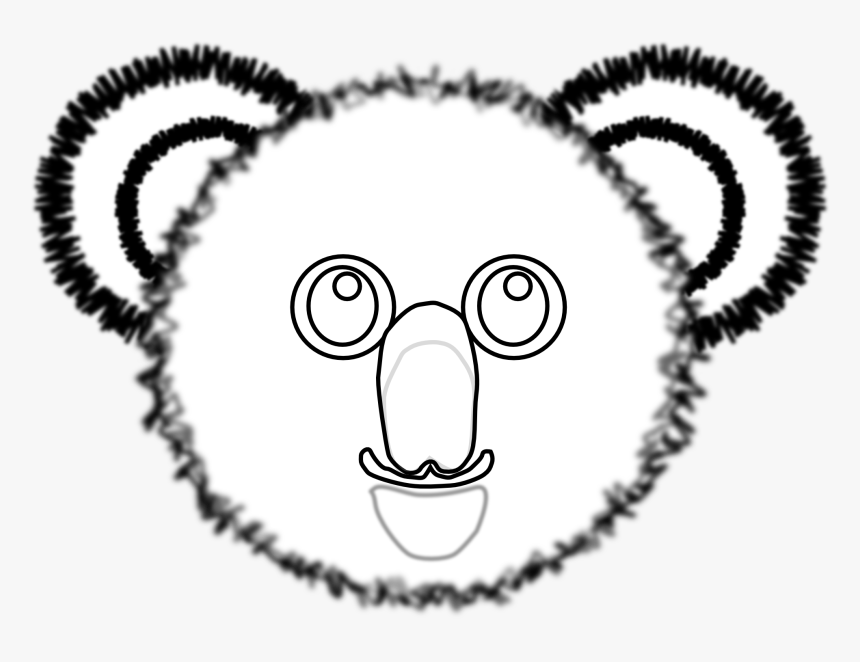 Koala Bear Face Colouring, HD Png Download , Transparent Png Image ...