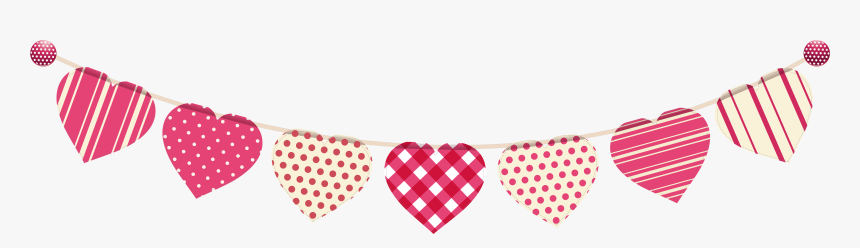 Heart Png Clip Art - Transparent Heart Garland Png, Png Download ...
