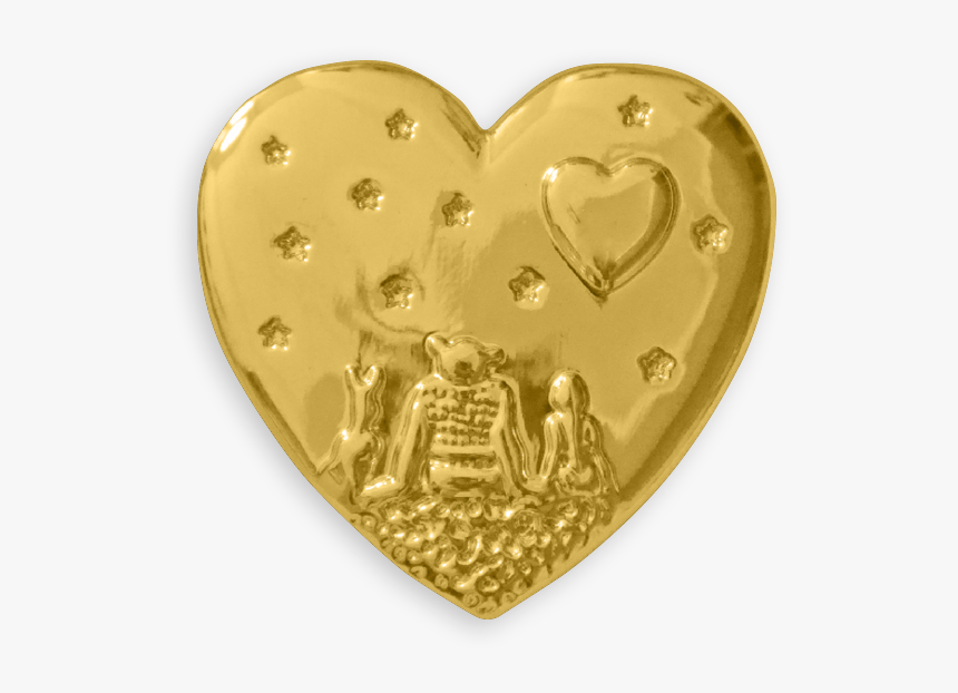 Gold Heart - Shrek Gold Heart Pin, HD Png Download , Transparent Png ...