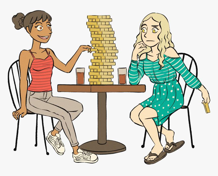 This Illustration Shows Two People Playing Jingo In, HD Png Download ...