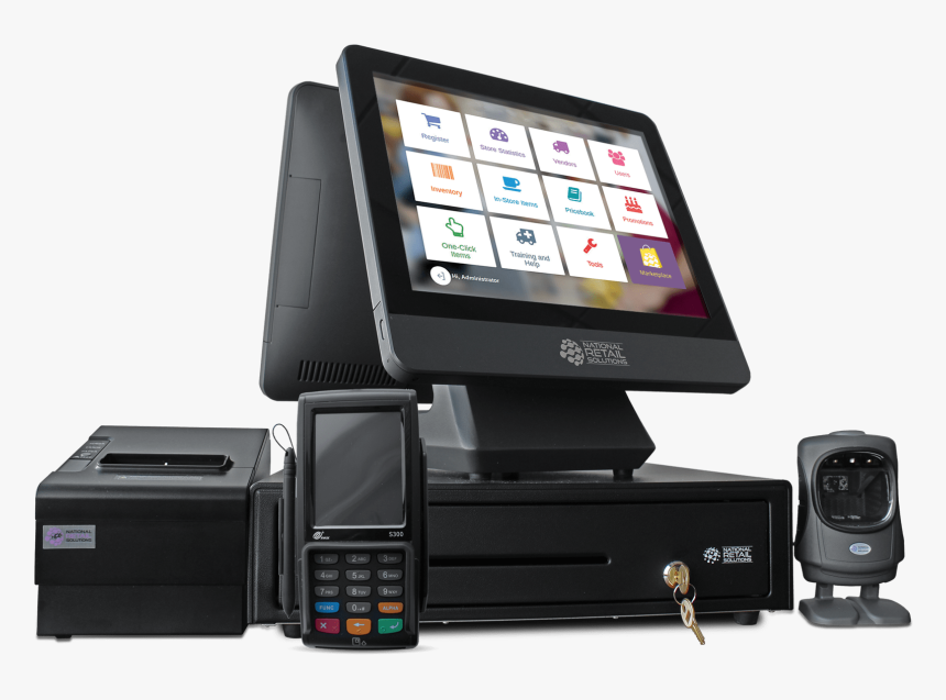 Nrs Pos Cash Register System - Pos System For Customer, HD Png Download ...
