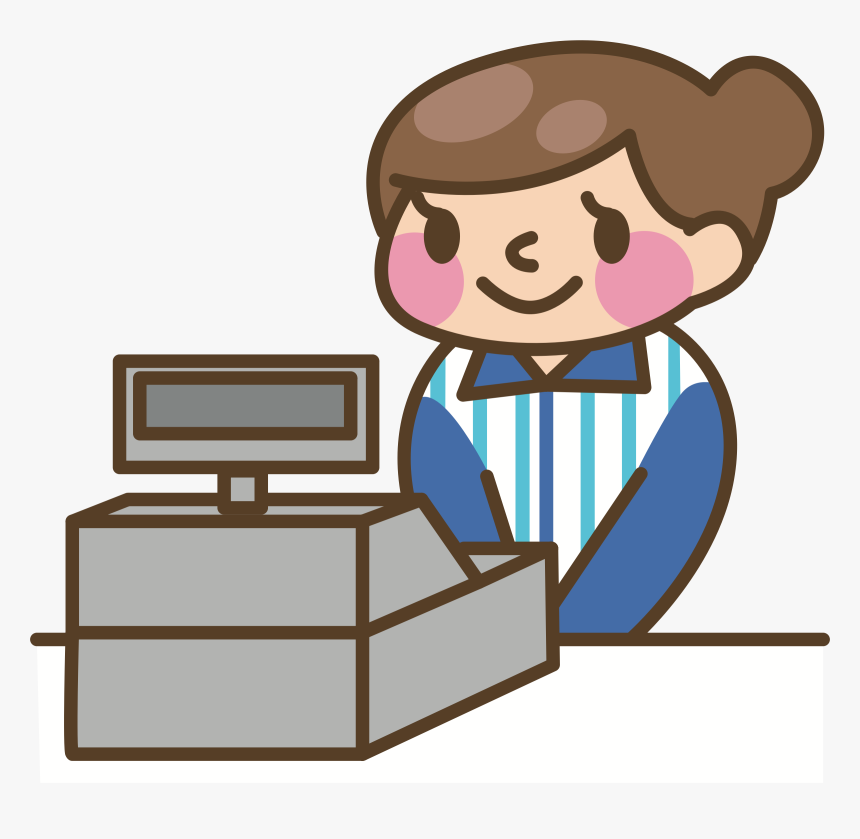 Animated Cash Register Machine