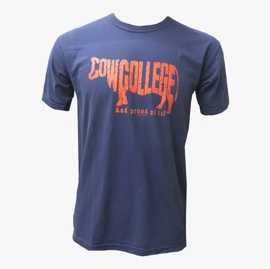 Comfort Colors Cow College Silhouette T-shirt - Active Shirt, HD Png ...