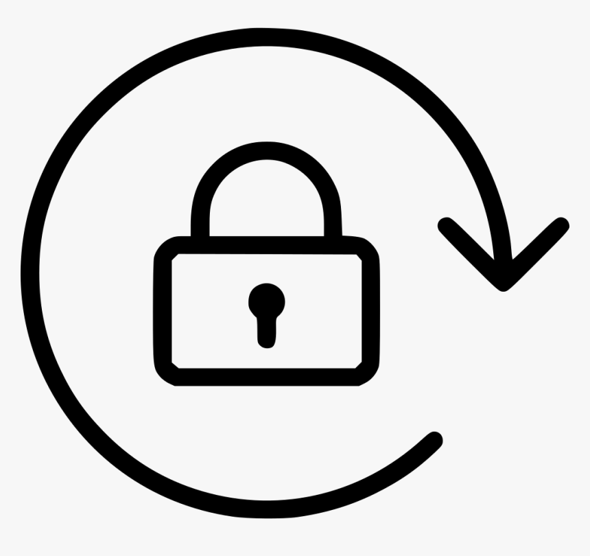 Rotate Locked Lock Arrow - Icon, HD Png Download , Transparent Png ...