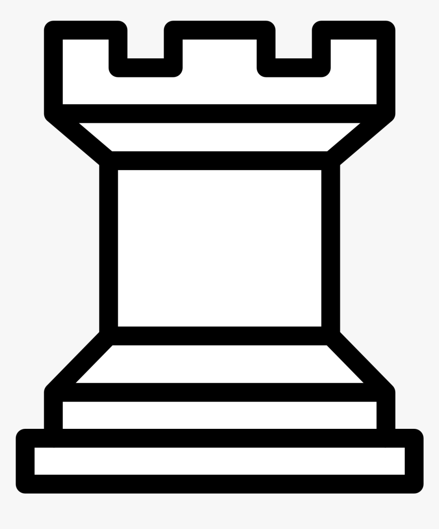 Chess Tile Rl - White Rook Chess Piece, HD Png Download , Transparent ...