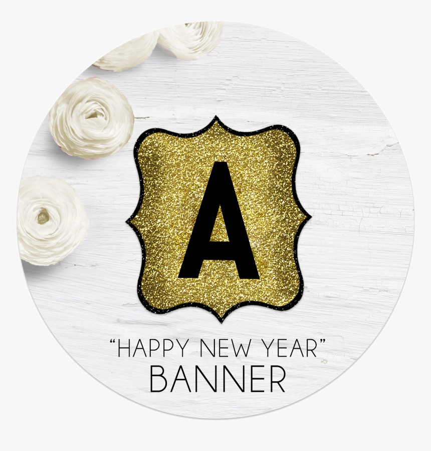 Happy New Year Banner Letters - Emblem, HD Png Download , Transparent ...