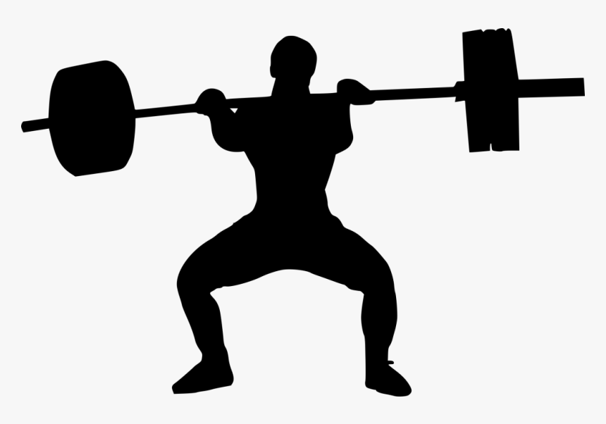 6 Weightlifter Silhouette - Weight Lifting Silhouette Png, Transparent ...