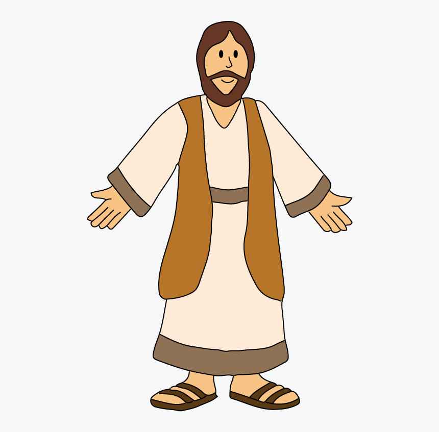 Flat Jesus Colored Jesus Colored Clip Art HD Png Download 