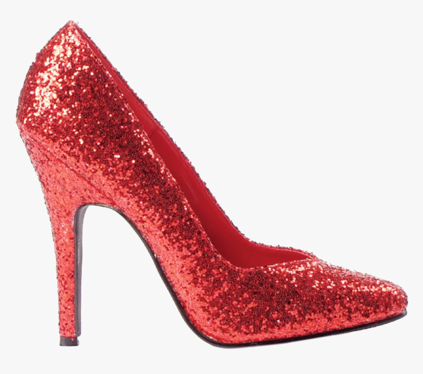 Red Glitter Costume Pumps - Red Sequin Pumps, HD Png Download ...