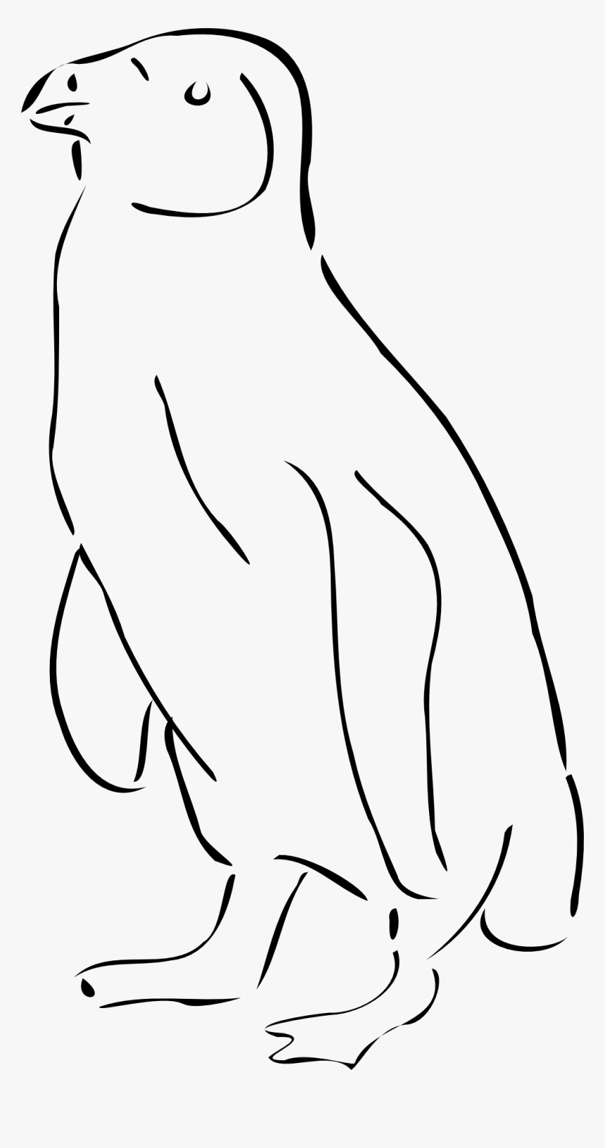 Outline Of A Penguin, HD Png Download , Transparent Png Image - PNGitem